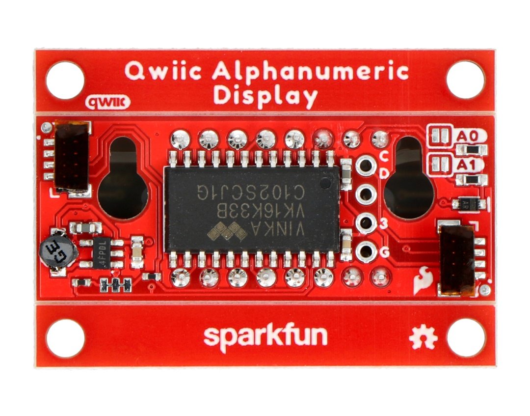 SparkFun Qwiic Alphanumeric Display - white - SparkFun COM-18565 Botland - Robotic Shop