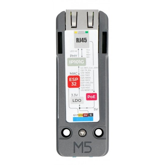 Ethernet communication module with PoE port - ESP32 - Expansion Unit for M5Stack development ...