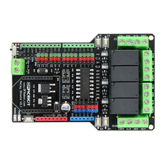 Buy DFRobot 4x Relay - Shield for Arduino v2.1 Botland - Robotic Shop