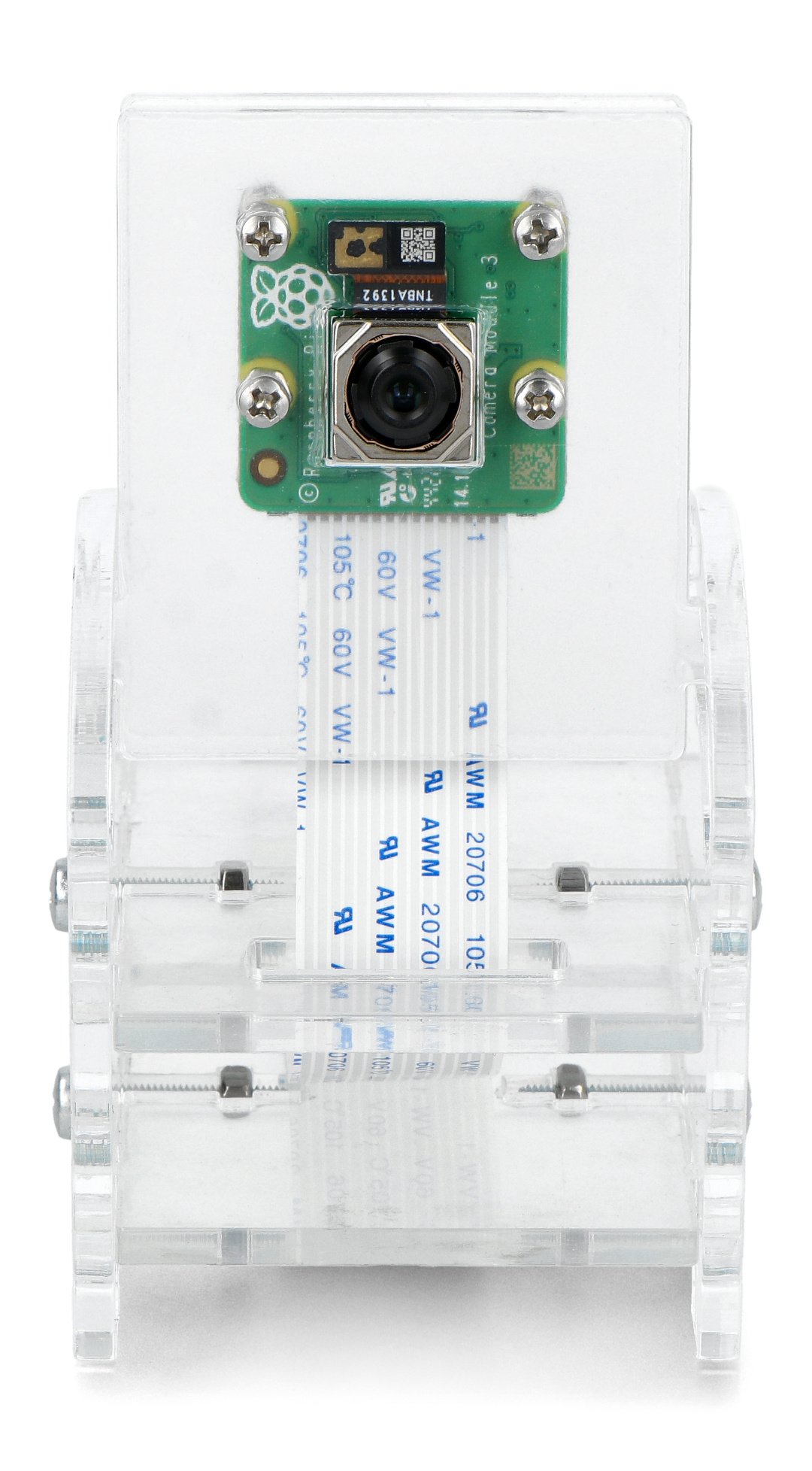 Raspberry Pi V3 camera mount - transparent Botland - Robotic Shop