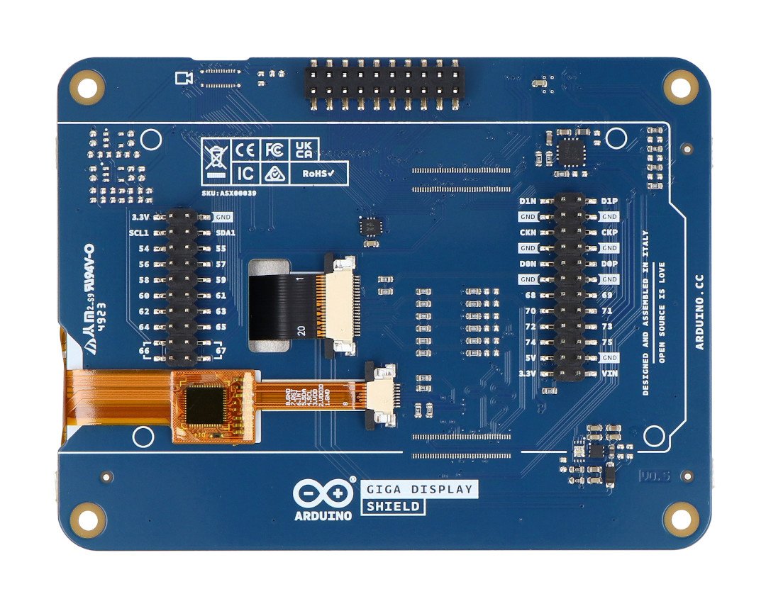 Giga Display Shield - overlay with 3,97'' touchscreen - Arduino ...