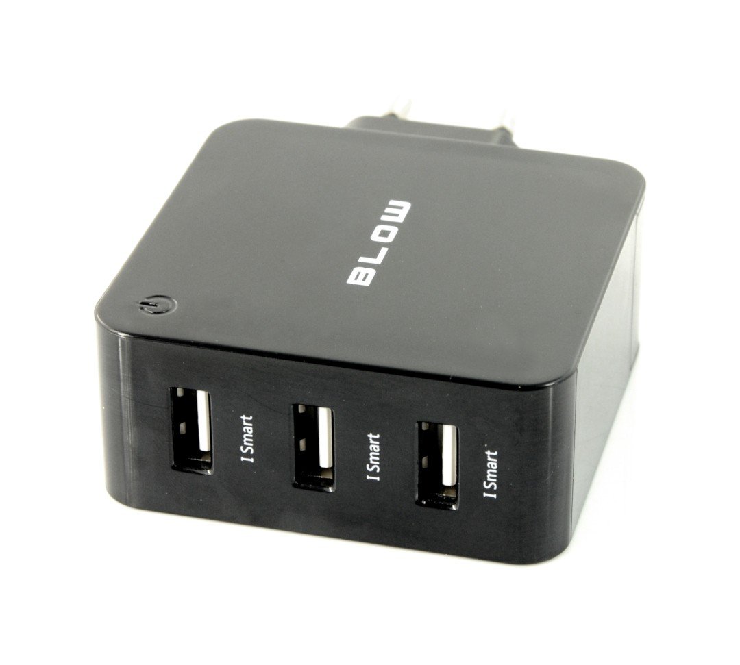 Buy Power Supply Blow 3x USB 5V / 7.2A - black Botland - Robotic Shop