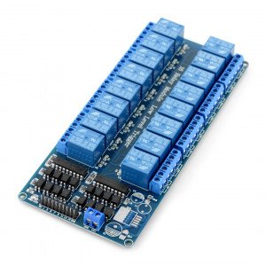 16 channel relay module with optical insulation - Botland - Robotic Shop