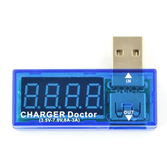 Charger Doctor - current and voltage meter USB Botland - Robotic Shop