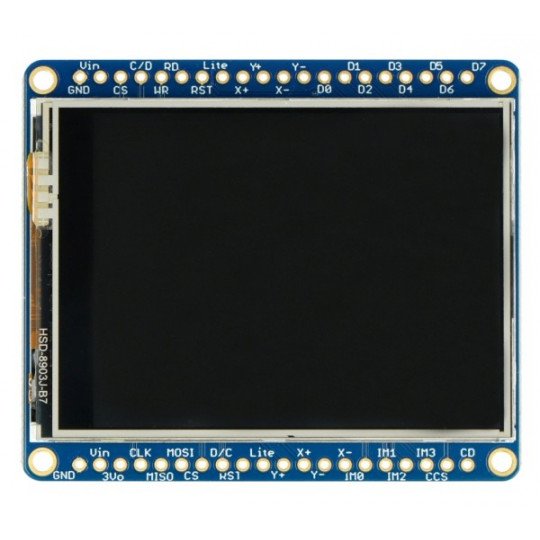 Touch screen Adafruit LCD 2,4'' 320x240px + Botland - Robotic Shop