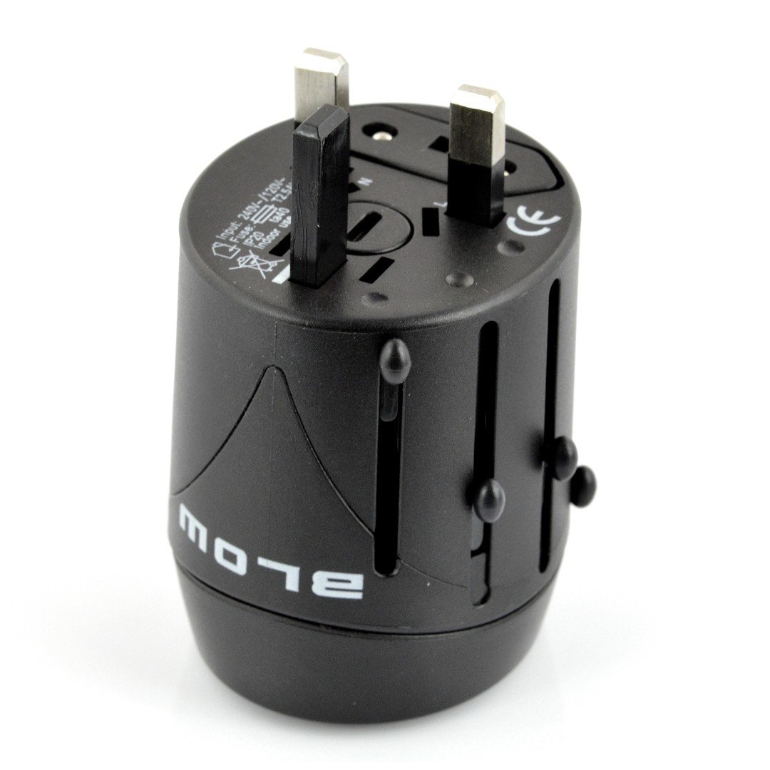 Plug For Power Socket Universal With Usb Blow Botland Robotic Shop