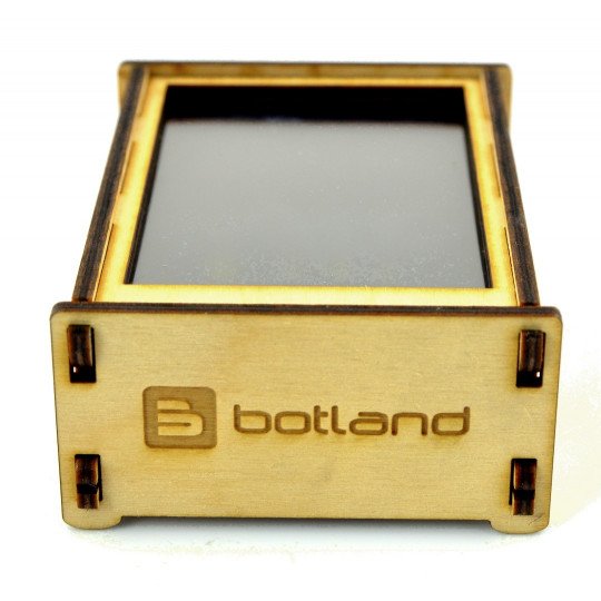 Case Raspberry Pi 3/2 and 4 "screen - wooden Botland - Robotic Shop