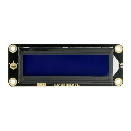 DFRobot Gravity - LCD display 2x16 I2C - blue Botland - Robotic Shop
