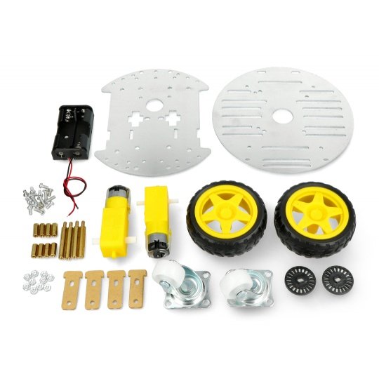 Buy Chassis Round 2WD - Robot Chassis with DC Botland - Robotic Shop