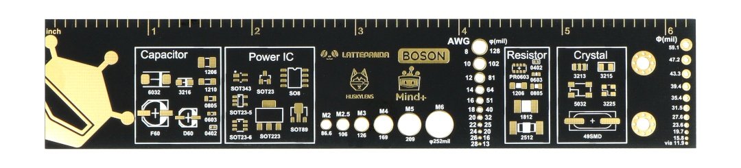 PCB Engineering Ruler - 16cm - DFRobot DWG0014-M Botland - Robotic Shop