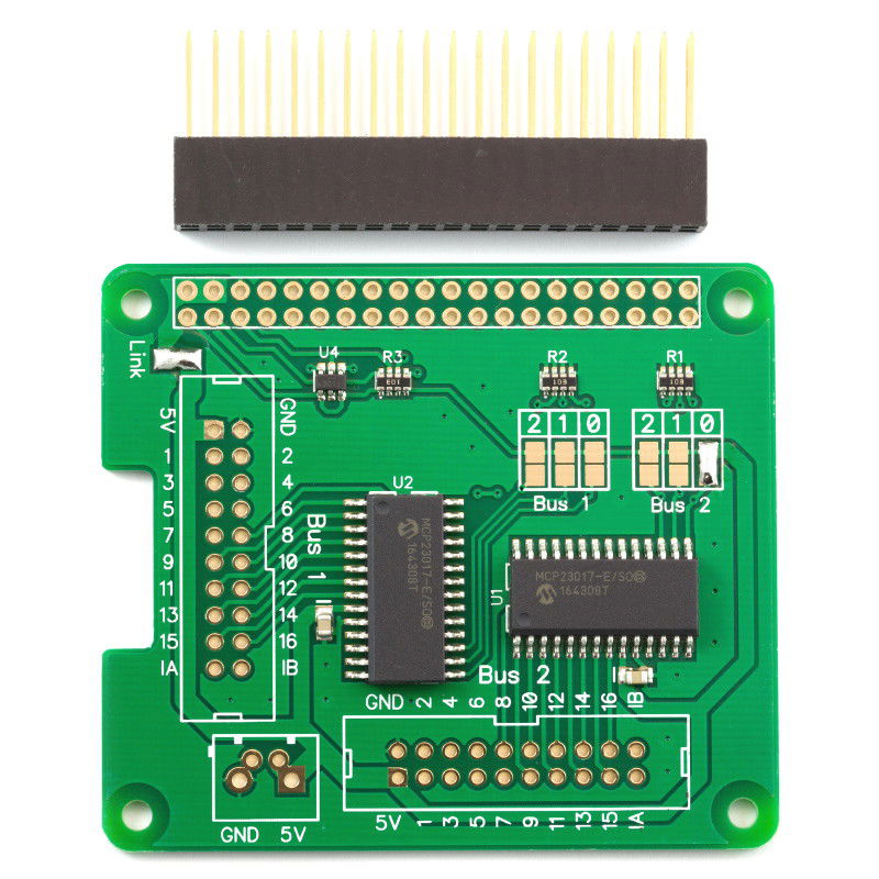 Gpio Expansion MCP23017 IO Expansion Board - I2C Interface For Raspberry Pi, Arduino & Micro:bit ...